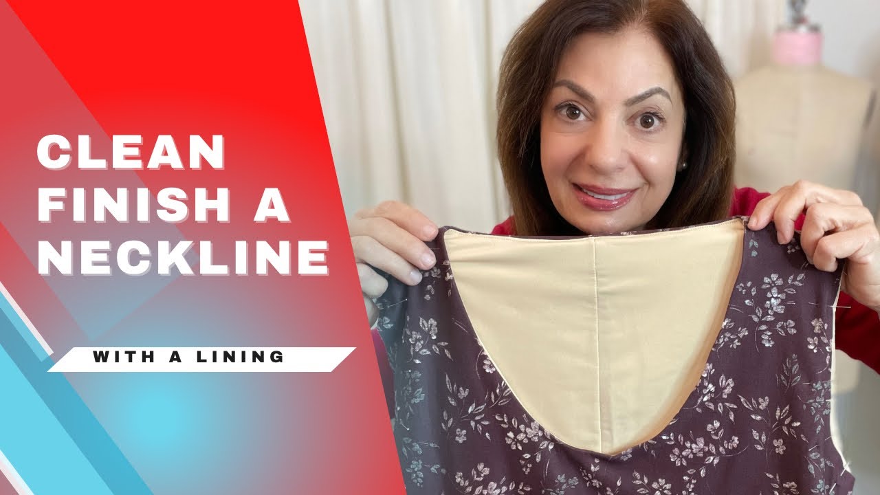 Clean Finish A Neckline / Jersey Knit Dress - YouTube