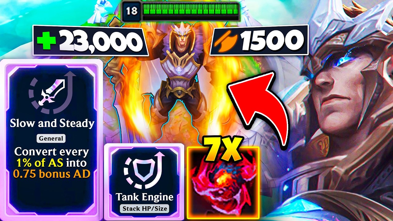 23,000 HP + 1,500 AD Giant Garen: Slow and Steady + Tank Engine ...