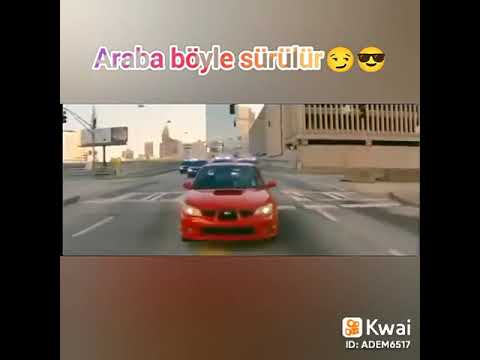 işte araba böyle sürülür