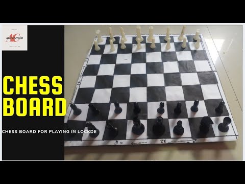 How to make chess board//easy chess board making//abcd craft - YouTube