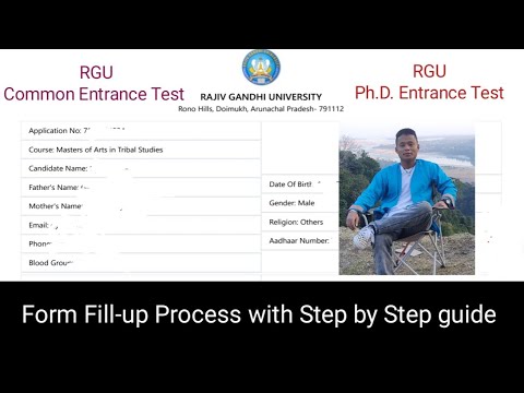 Form Fill-up Process || RGUCET & RGUPET || Complete Guide Step by Step ...