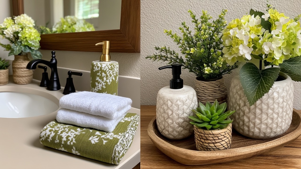 Stunning Green & White Spring Decor Ideas for Farmhouse Homes - YouTube