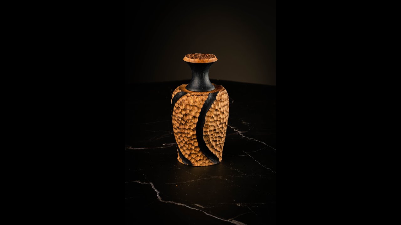 WOOD TURNING - Lidded box textured - YouTube