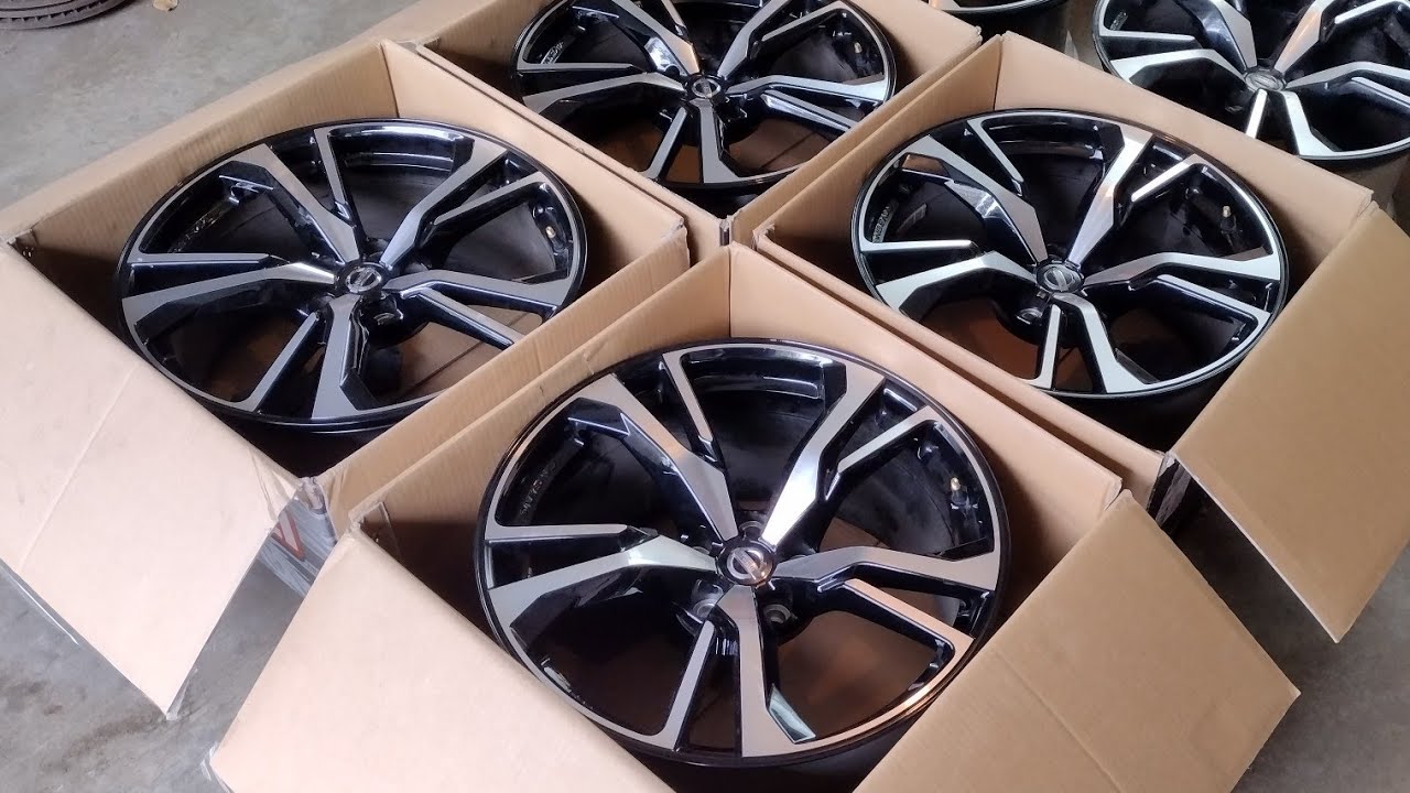 SOLD! Nissan 370z sport wheels. Forged OEM Wheels. Staggered front and ...