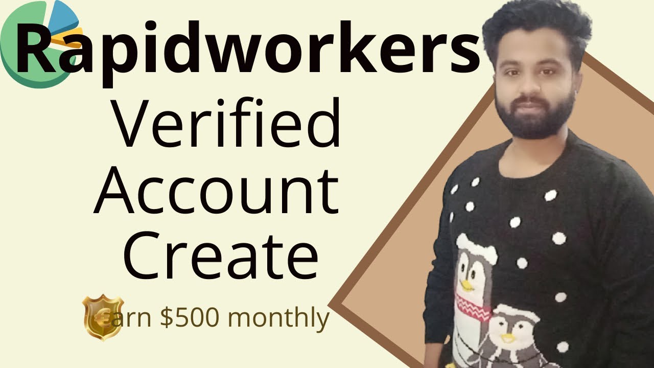 rapidworkers account create I How to create rapidworkers verified ...