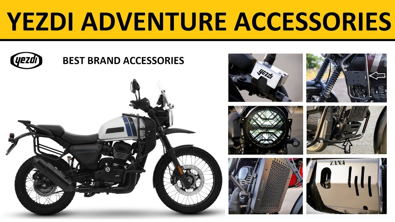 yezdi adventure accessories with price and details / also know why this ...