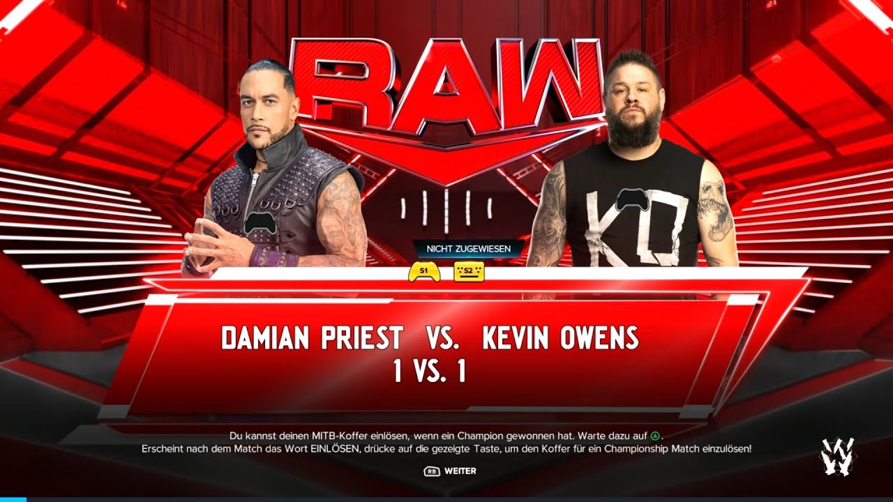 WWE 2K24 Damian Priest vs Kevin Owens - YouTube
