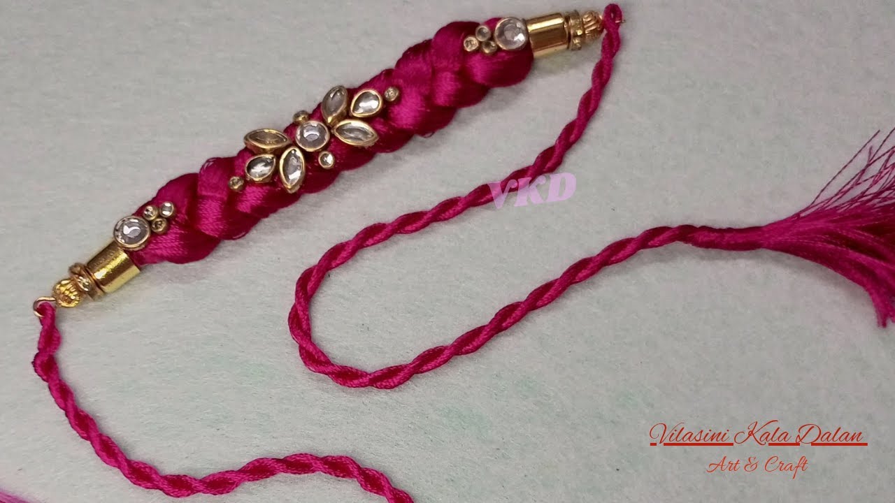 DIY Rakhi | Easy, Simple, Beautiful Rakhi Making | Silk Thread Rakhi ...