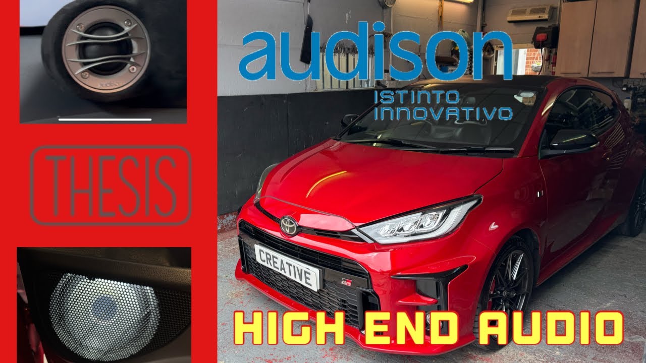CCS - AUDISON THESIS high end speakers installed into a GR YARIS ...
