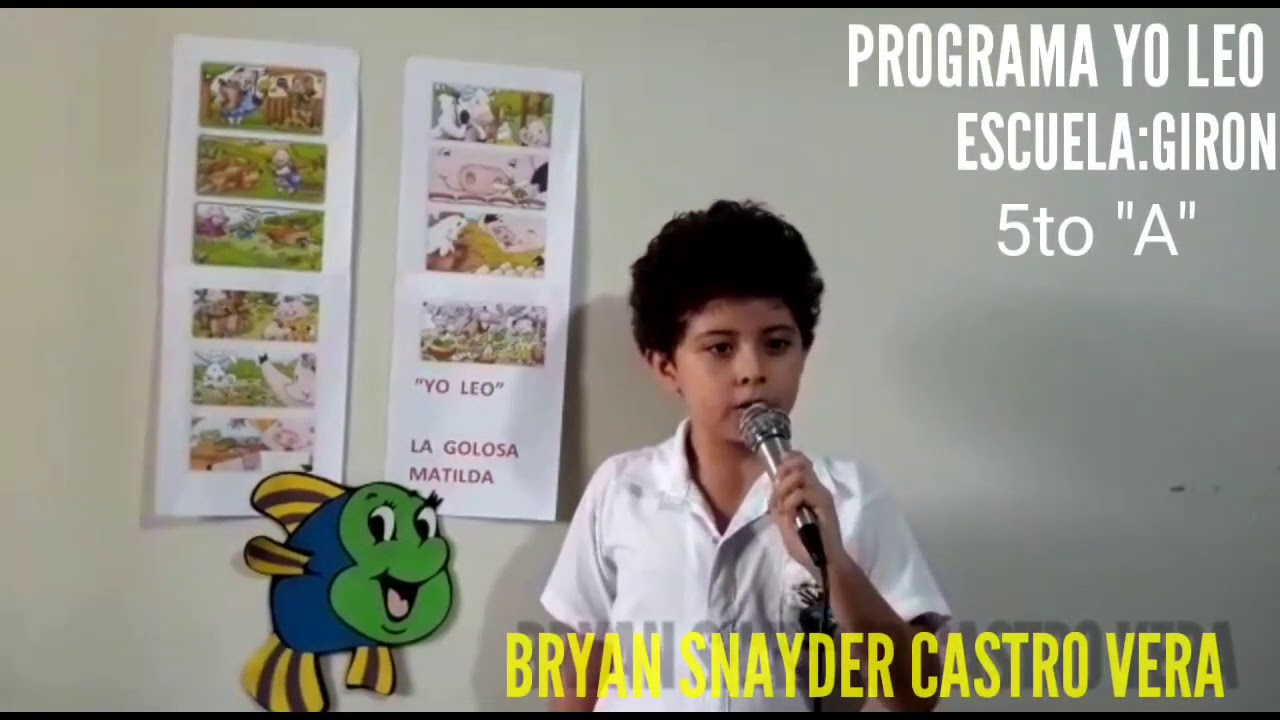 PROGRAMA YO LEO . ESCUELA GIRON .MANTA ECUADOR - YouTube