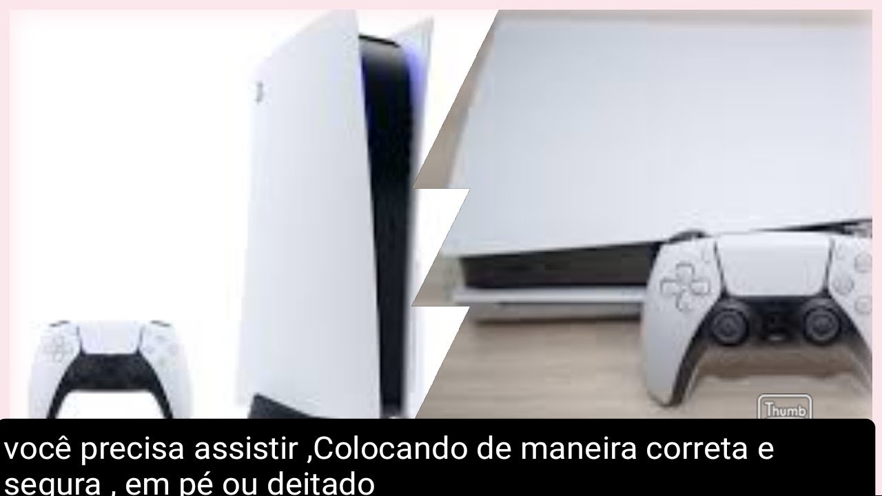 como colocar o ps5 em pé ou deitado de maneira certa e segura ,sem ...