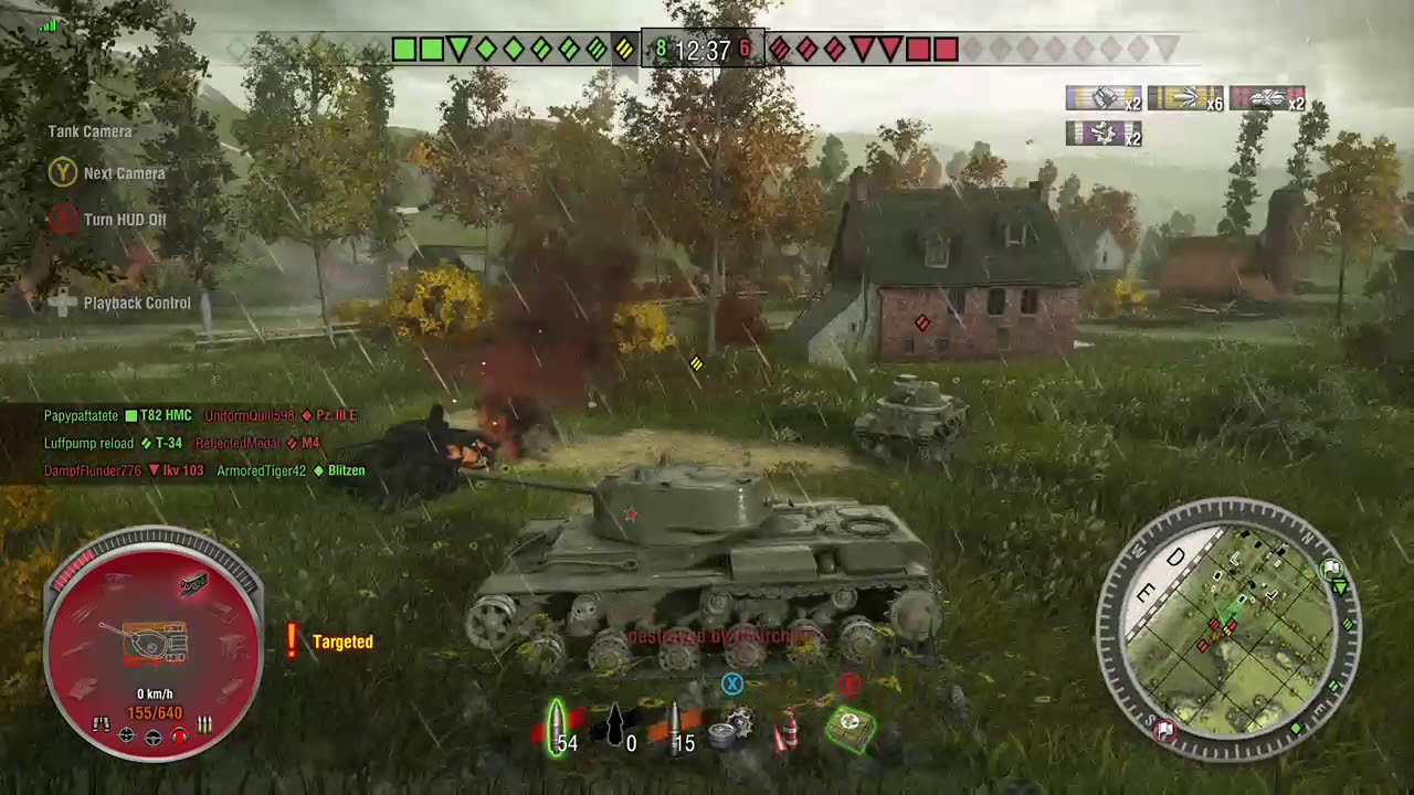 World Of Tanks (Xbox One Console) Teamwork at its best! - YouTube