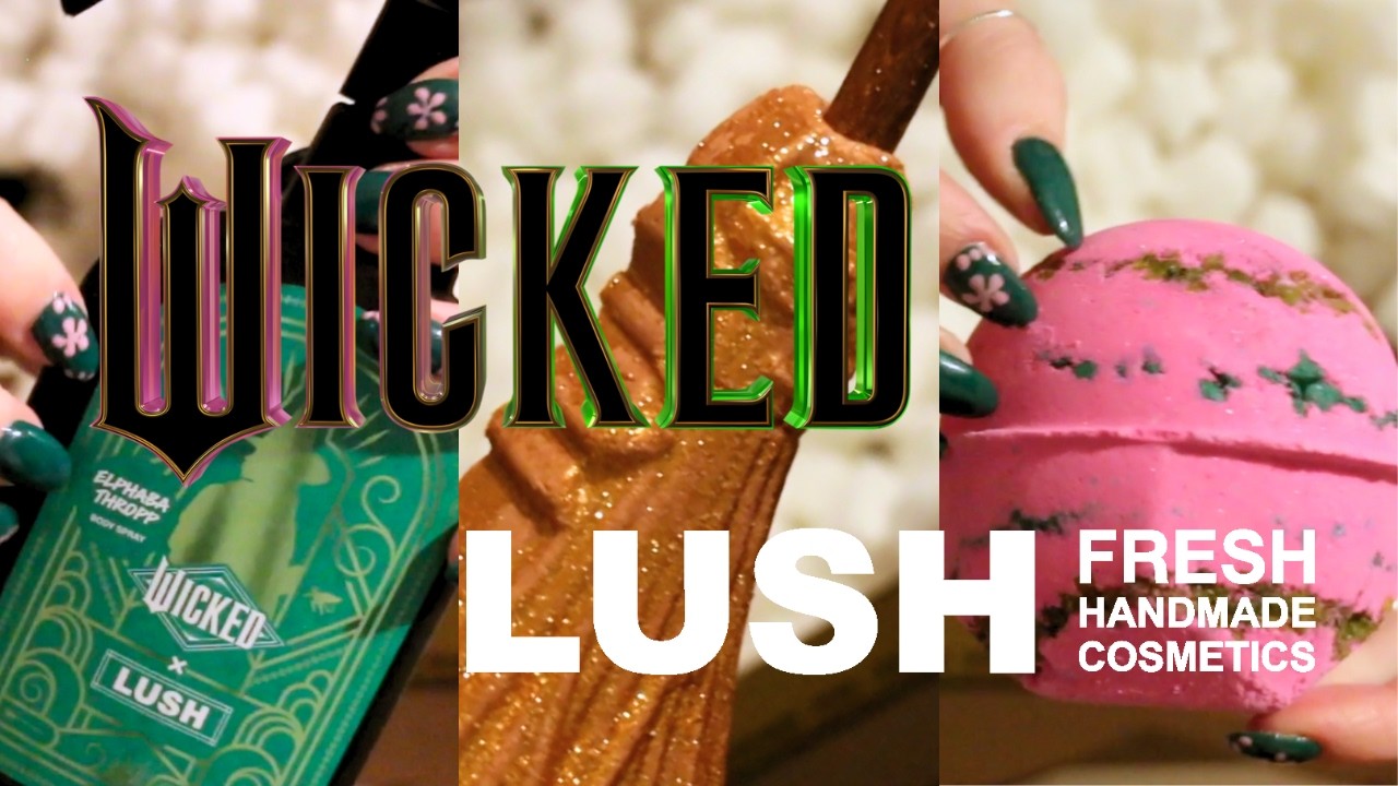 [ASMR] LUSH X Wicked Unboxing 🧹 🫧 (Soft spoken version, packaging ...