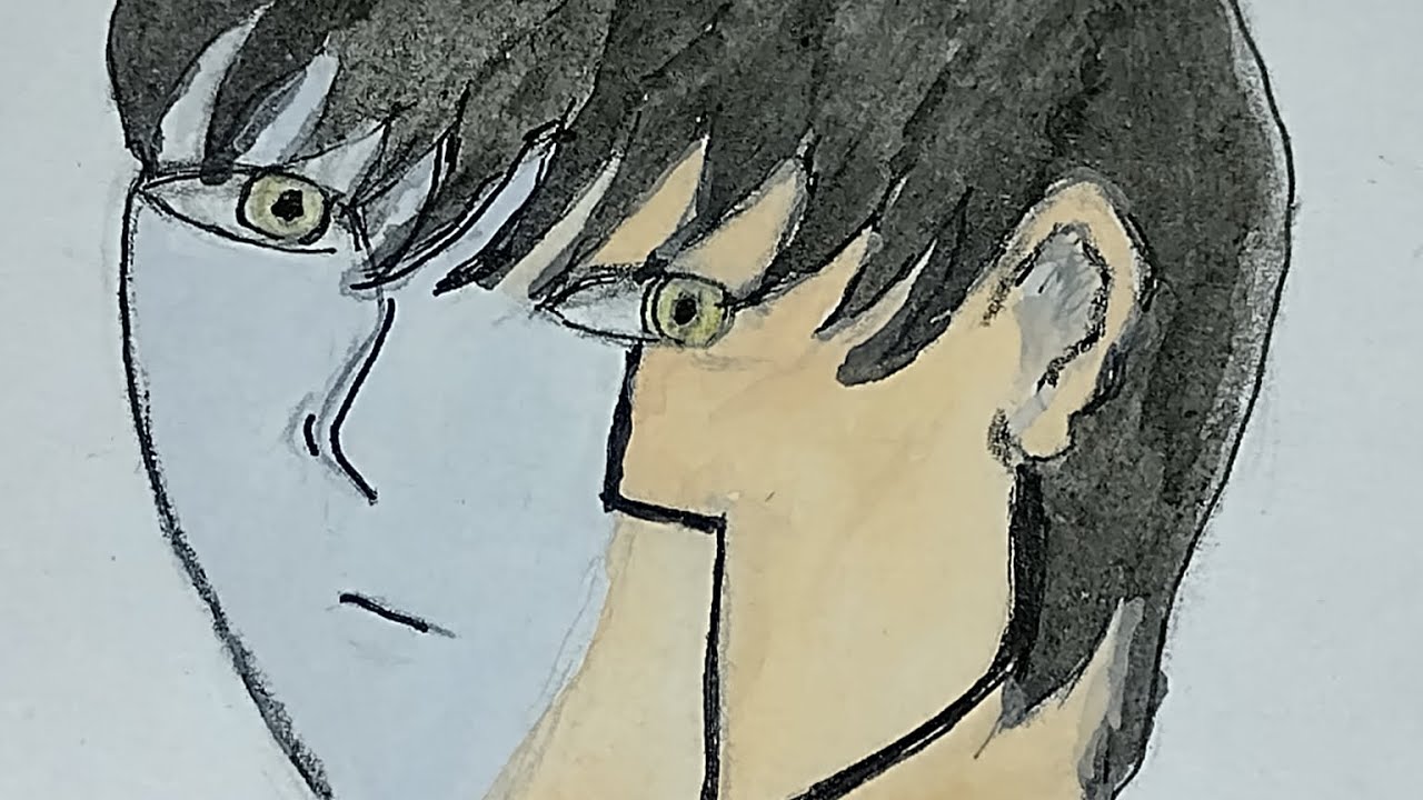 how to draw mash | #youtubevideos #mashle - YouTube