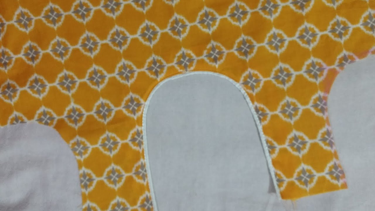 Attach invisible piping on any neck Design|| Round neck with piping ...