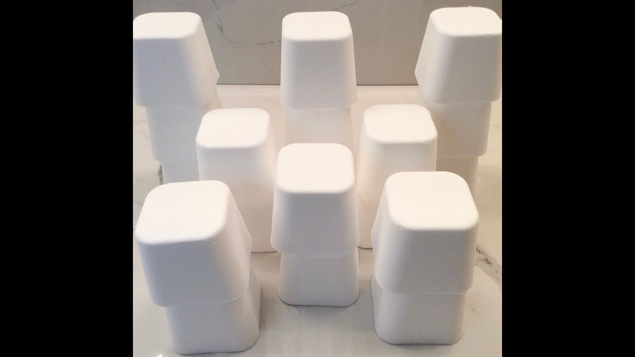 🤍🪽 ASMR Plain White Baking Soda Blocks | Hard Crunchy Crush And Sifting ...