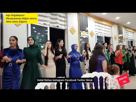 Ağrı Doğubeyazıt Mezopotamya düğün salonu altun ailesi düğünü video