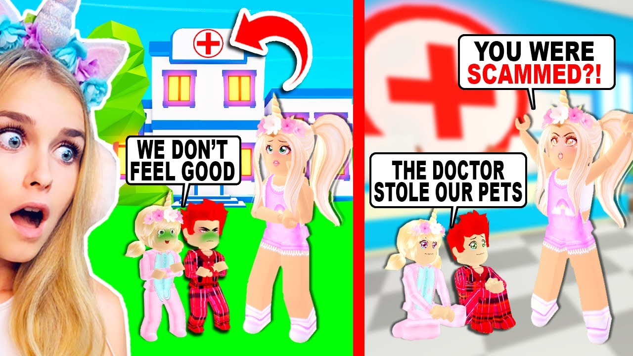 Our KIDS Had To Go To The HOSPITAL In Adopt Me.. Very Sad! (Roblox ...