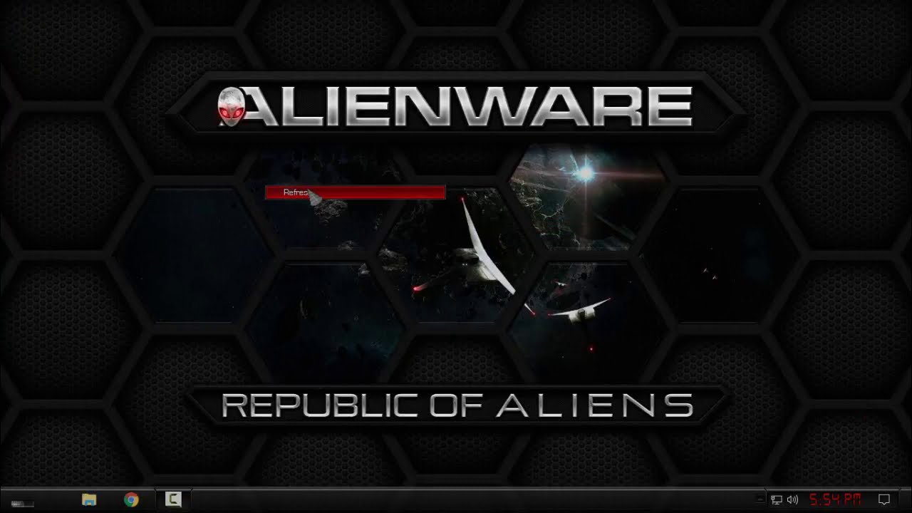 Alienware Red theme for Windows 10 - YouTube