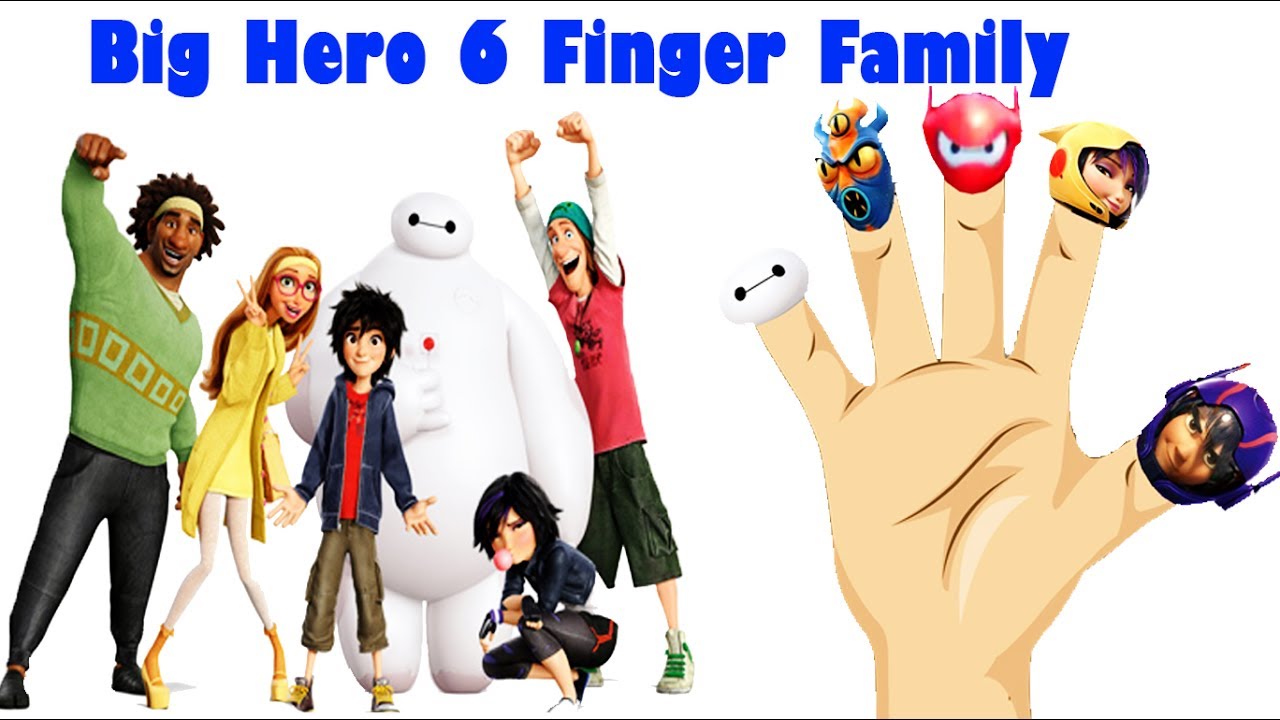 Big Hero finger family -Little baby rhymes - YouTube