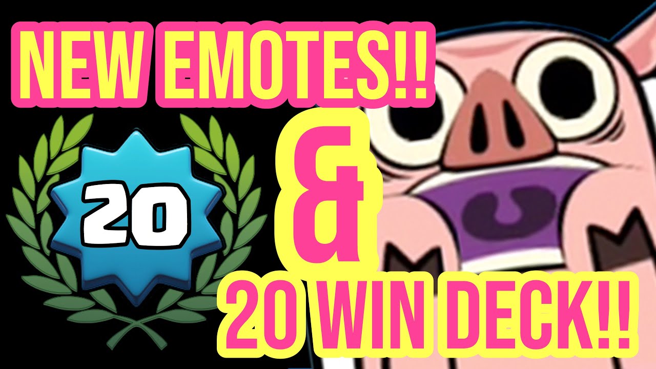 NEW HOG EMOTES!! | 20 WINS IN MODERN ROYALE!! | UNDEFEATED DECK ...
