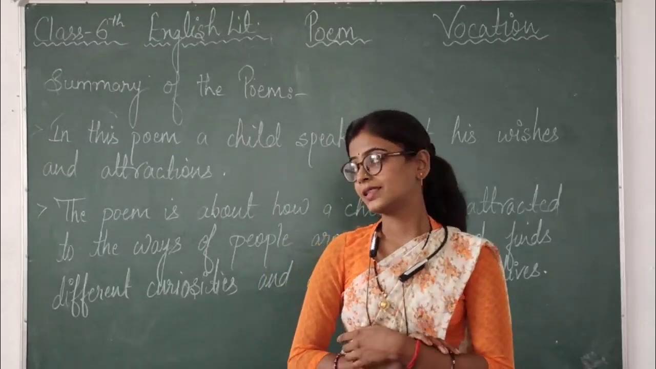 Class 6th English Literature Poem Vocation Summary YouTube class-6th-english-literature-poem-vocation-summary-youtube
