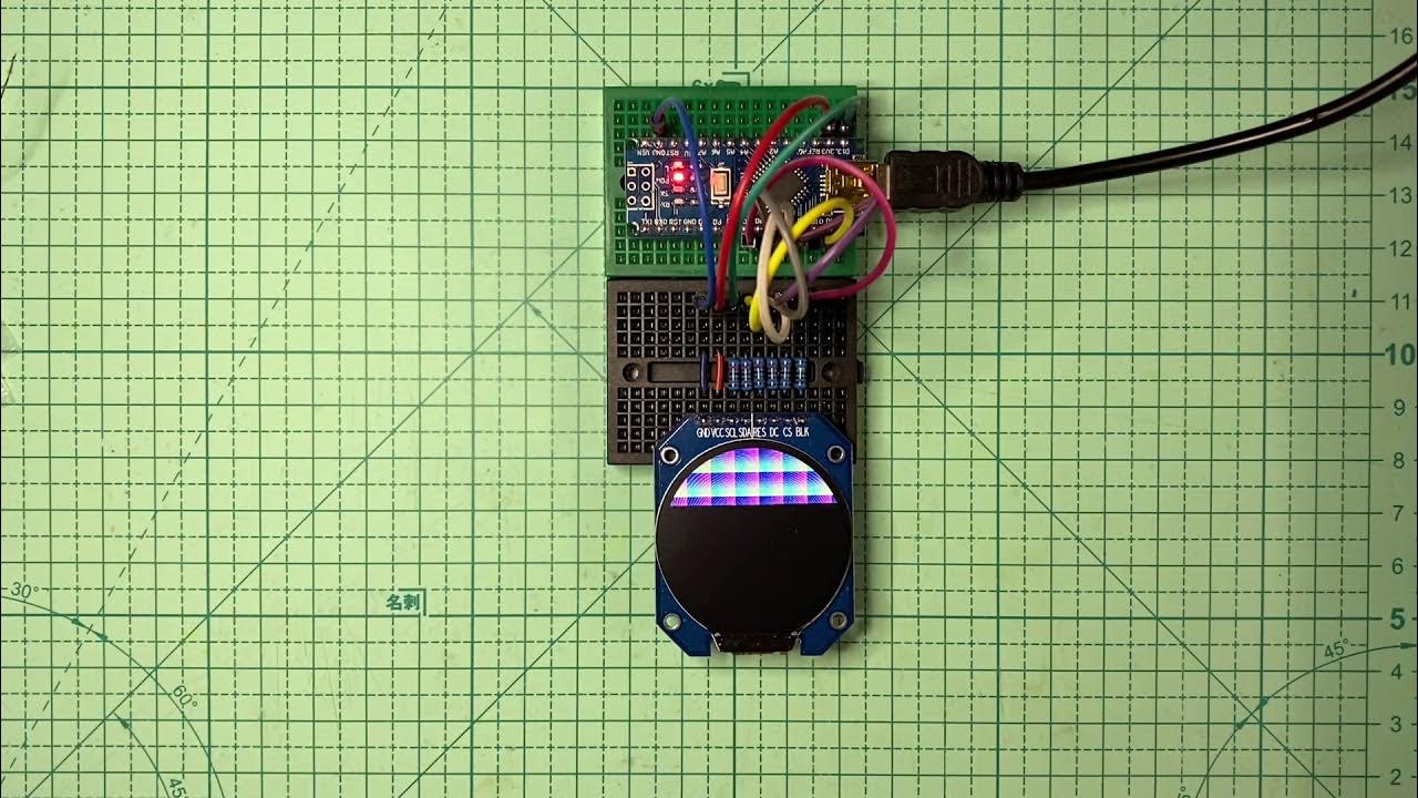 Arduino_GFX GC9A01 x Arduino Nano - YouTube