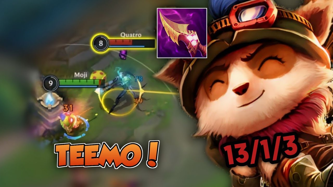 CAPTAIN TEEMO ON DUTY!!! (TEEMO GAMEPLAY) | WILDRIFT - YouTube