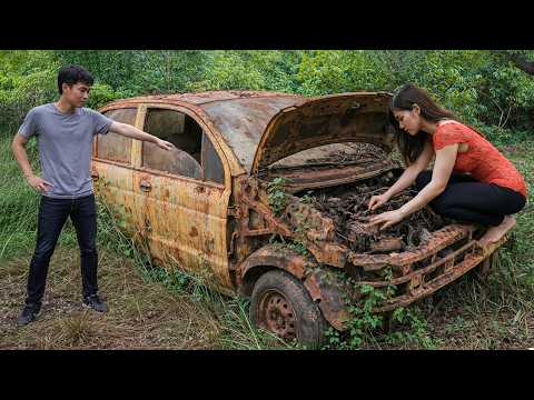 Genius Girl Restores Chevrolet Spark Supercar After 28 Years Of Abandonment By A Young Man