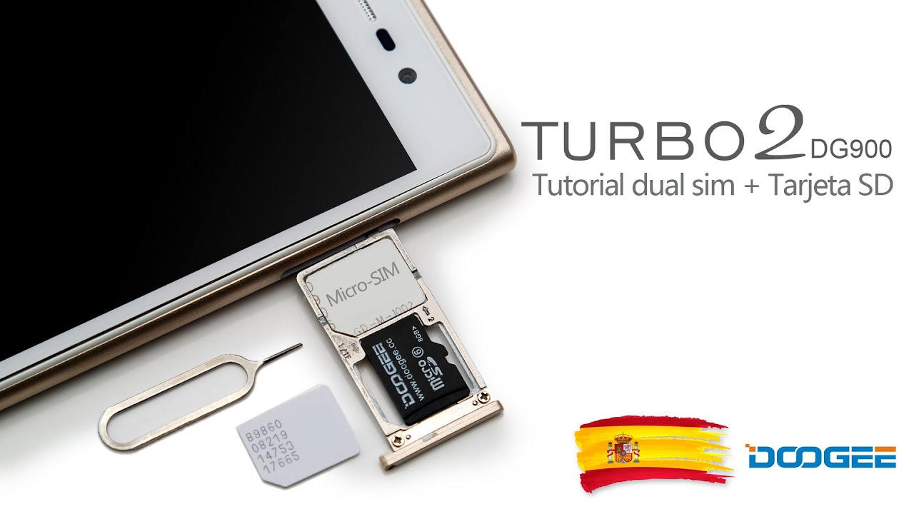 Tutorial dual sim + tarjeta sd DOOGEE DG900 - YouTube