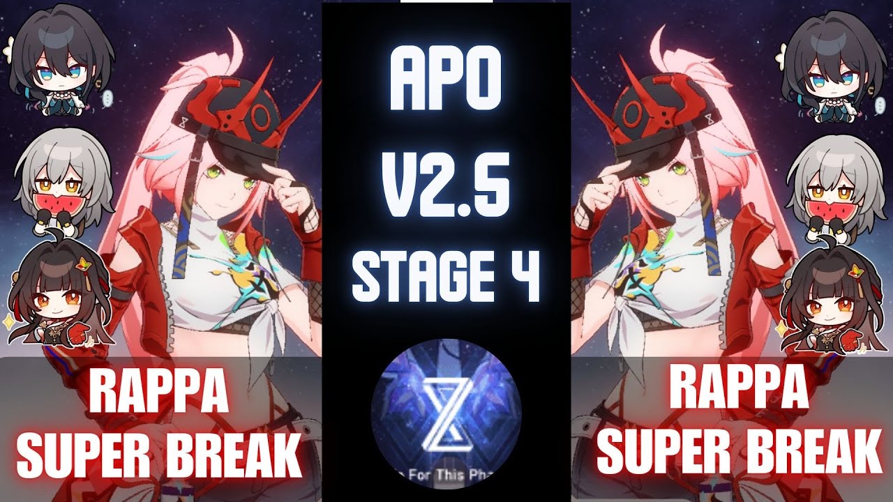 Honkaistarrail | Apocalypticshadow 2.5 | Rappa team showcase | 3 Star ...