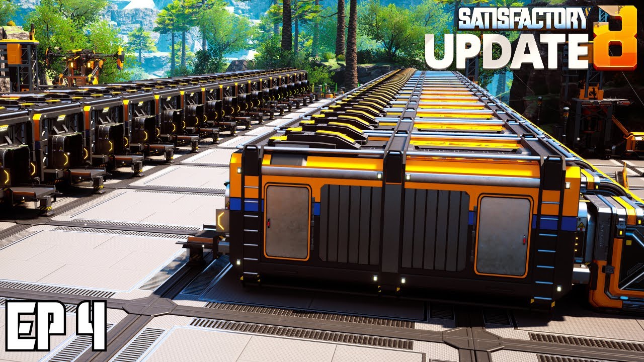 Building Central Storage | Satisfactory U8 - Ep 4 - YouTube