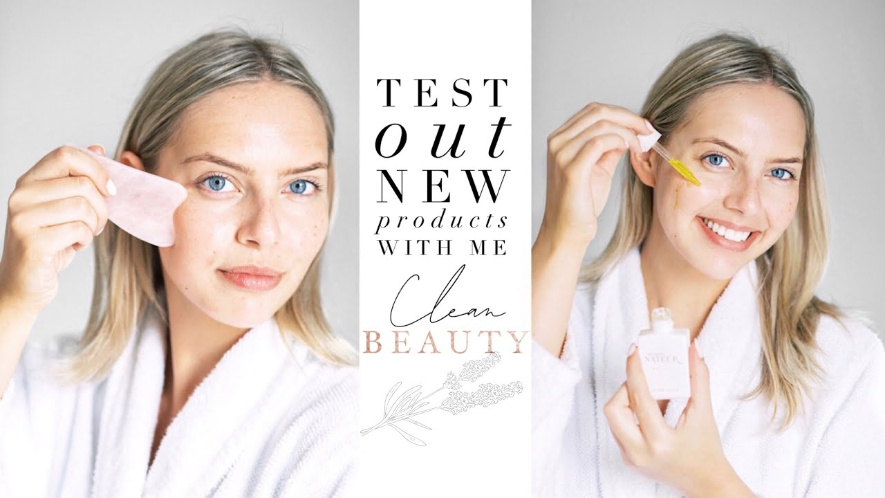 Test Out New Clean Beauty Products With Me | First Impressions - YouTube