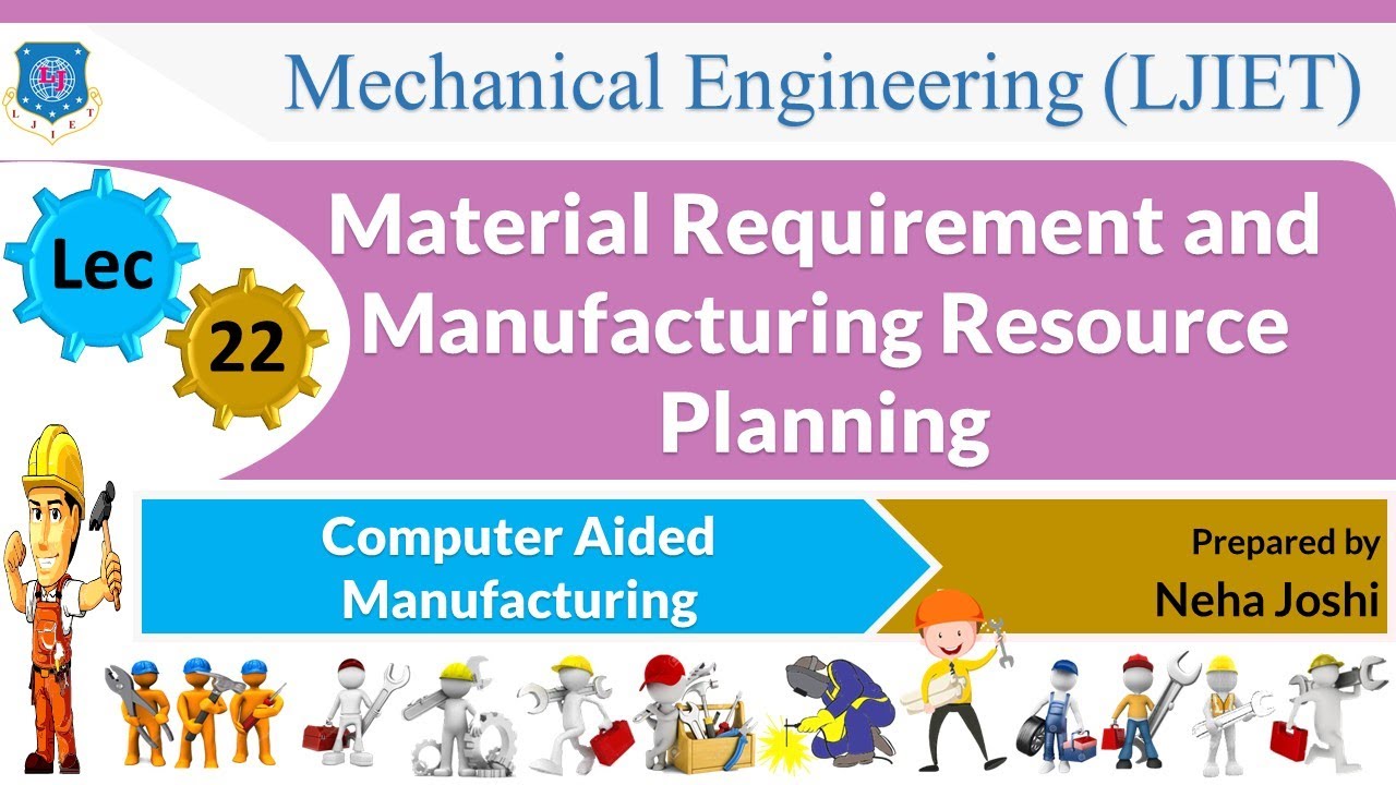 L 22 Material Requirement Planning and MRP-II | Computer Aided ...