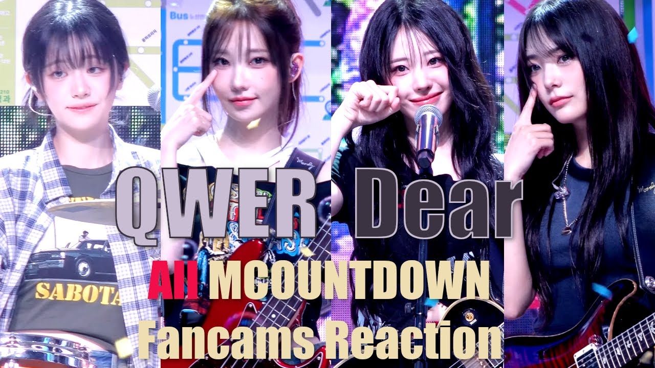QWER | 눈물참기 (Dear) - FIRST MUSIC SHOW Reaction - YouTube