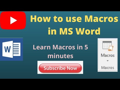How to Automate Tasks in MS Word | English | Research Rover. - YouTube