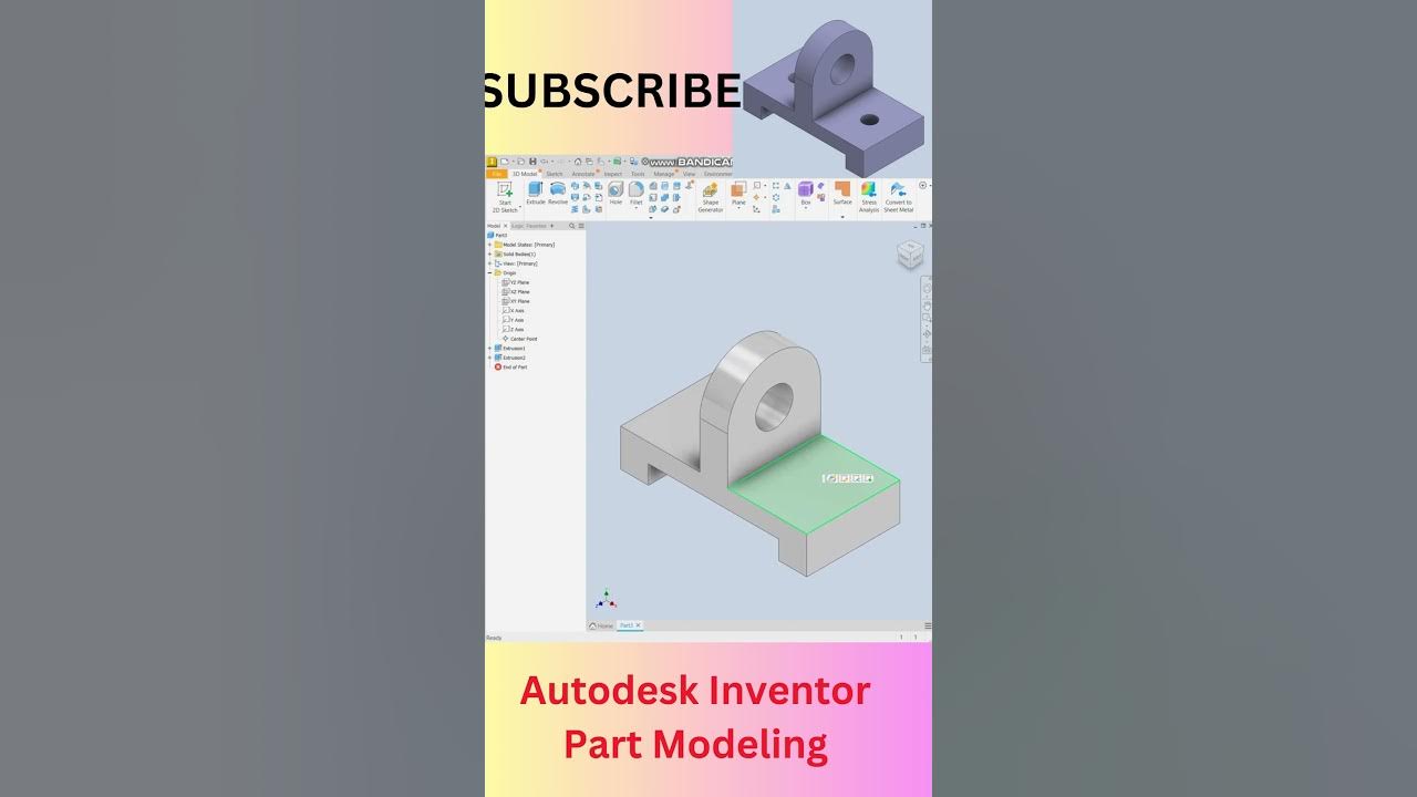 Autodesk Inventor For Beginners #autodeskinventor #inventortutorial #3dmodeling #cad - YouTube