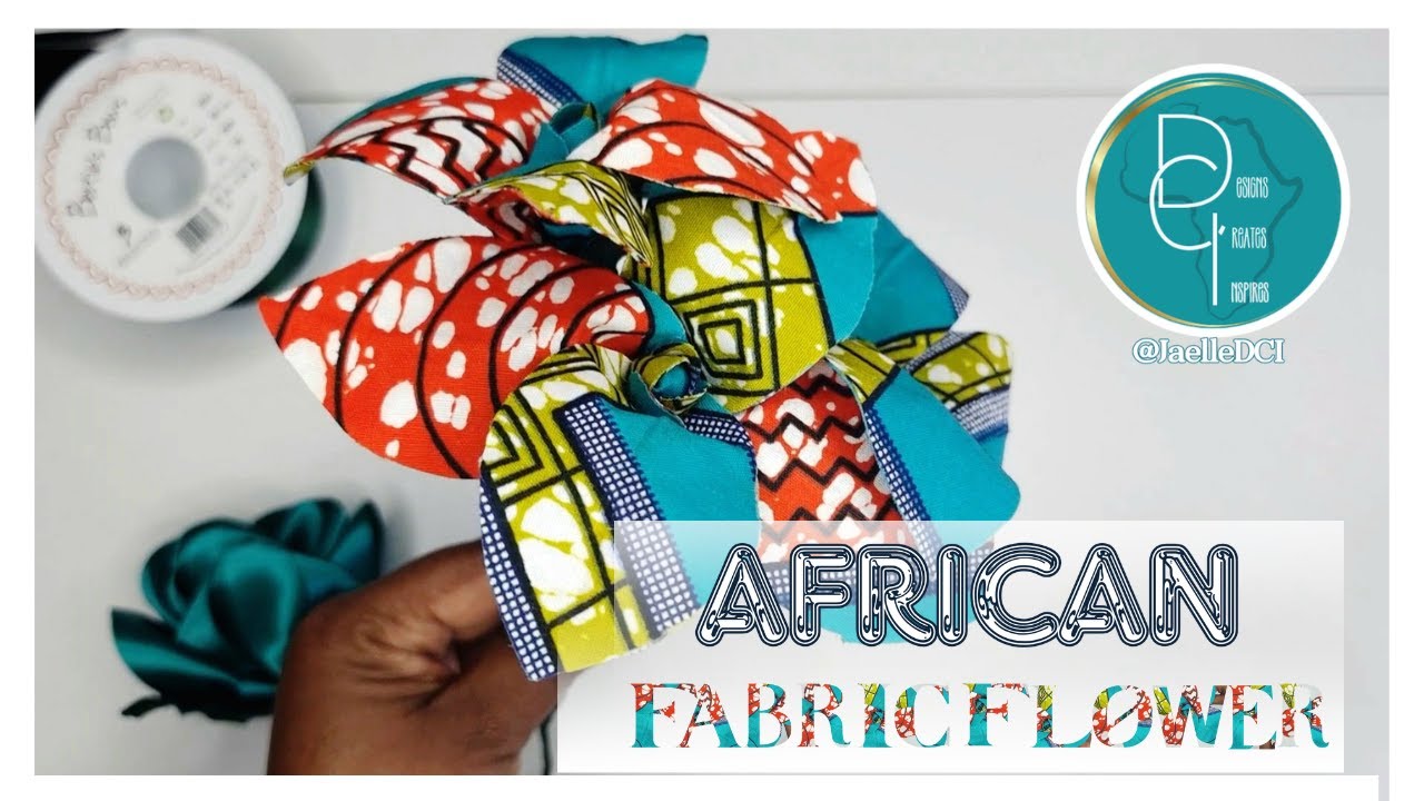 Beautiful Ankara Flower, how to/fabric flower using African prints, # ...