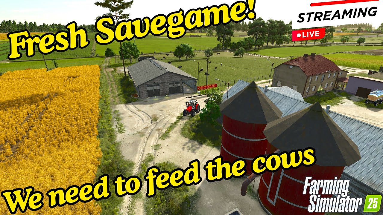 Playing on Szpakowo Map! Farming Simulator 25 - YouTube