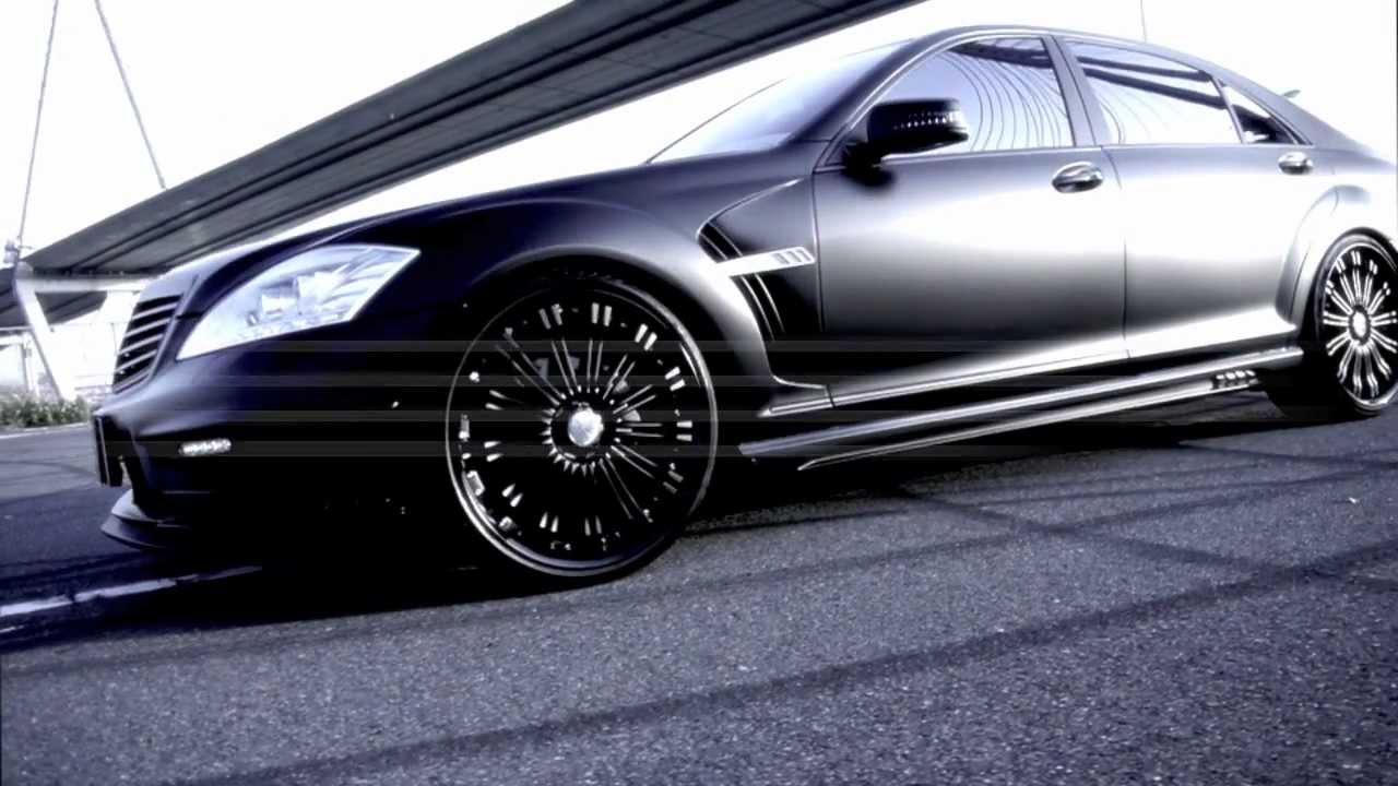 W221BB MATTE BLACK WRAPPING - YouTube