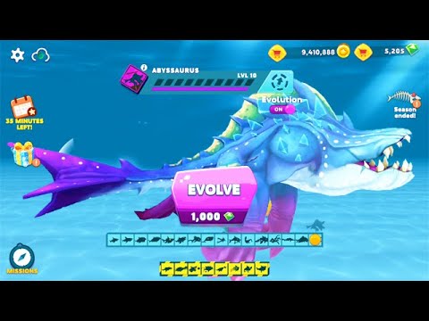 NEW SHARK ABYSSAURUS REX UNLOCKED (HUNGRY SHARK EVOLUTION) - YouTube