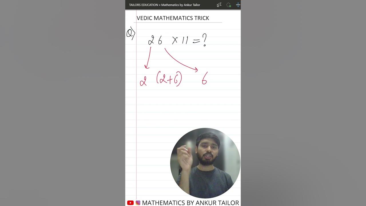 Vedic Maths Multiplication Trick 5 Vedic Mathematics Ankur Tailor