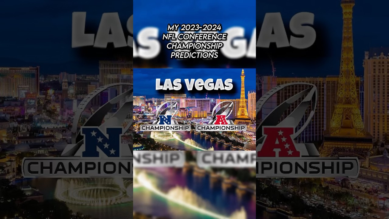 My 2023 2024 Nfl Conference Championship Predictions Youtube
