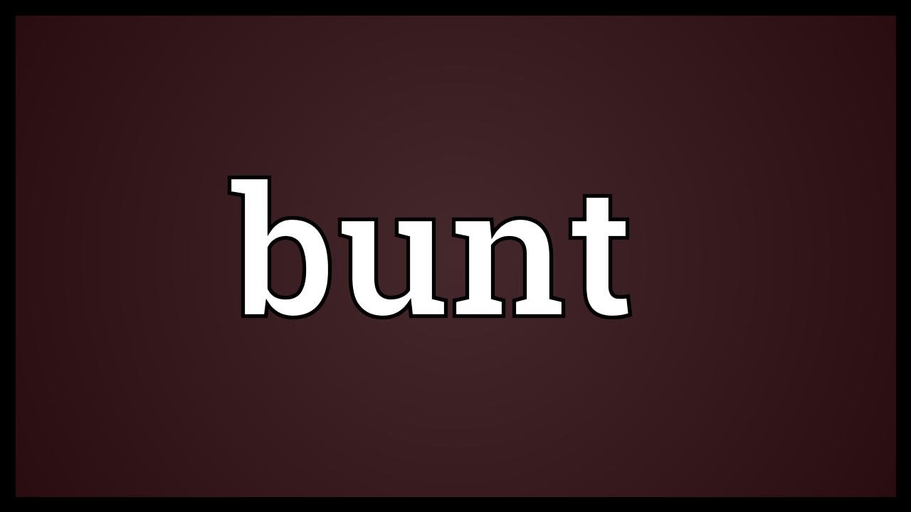 Bunt Meaning YouTube
