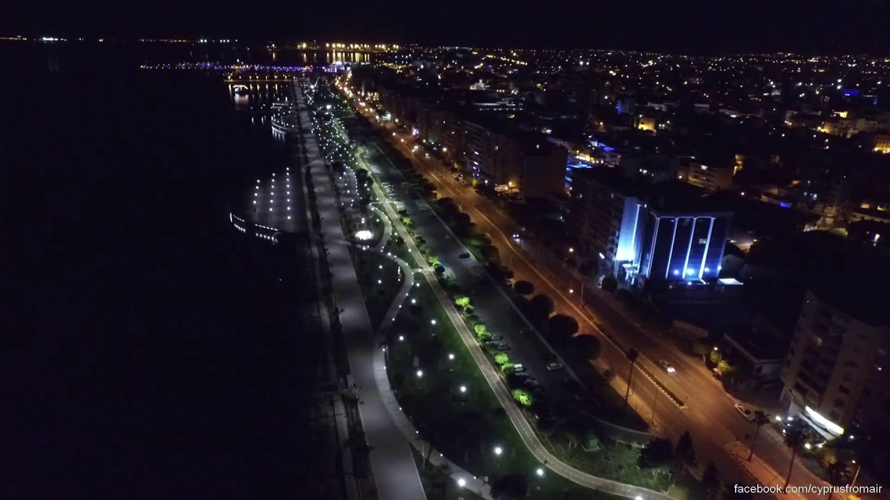 Limassol by Night .. Project 2015 .. Cyprus From AIr - YouTube