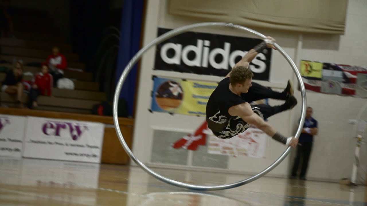 WC 2013 in Wheel Gymnastics Cyr wheel Finals Robert Maaser 1st Place ...
