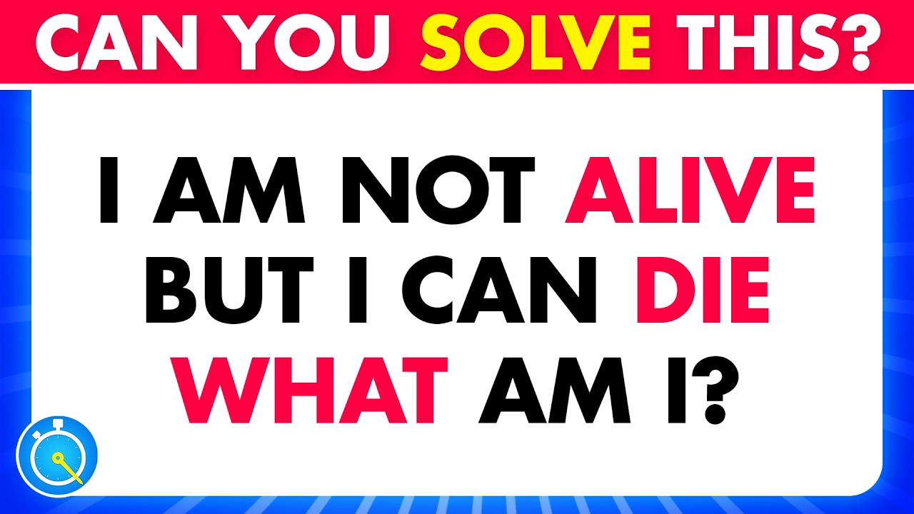 30 Riddles to Challenge Your Brain 🧠 | Riddle Quiz - YouTube