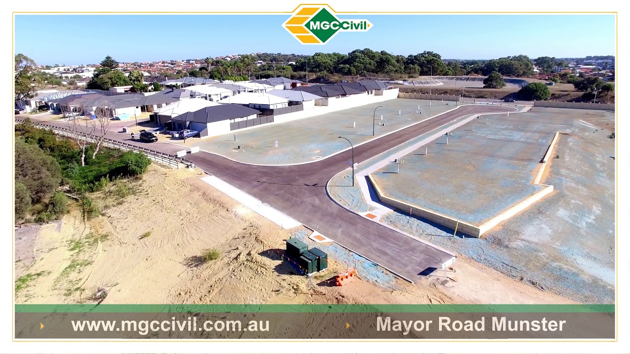 MGC Civil Drone Footage of practical Completion Mayor Road Munster ...