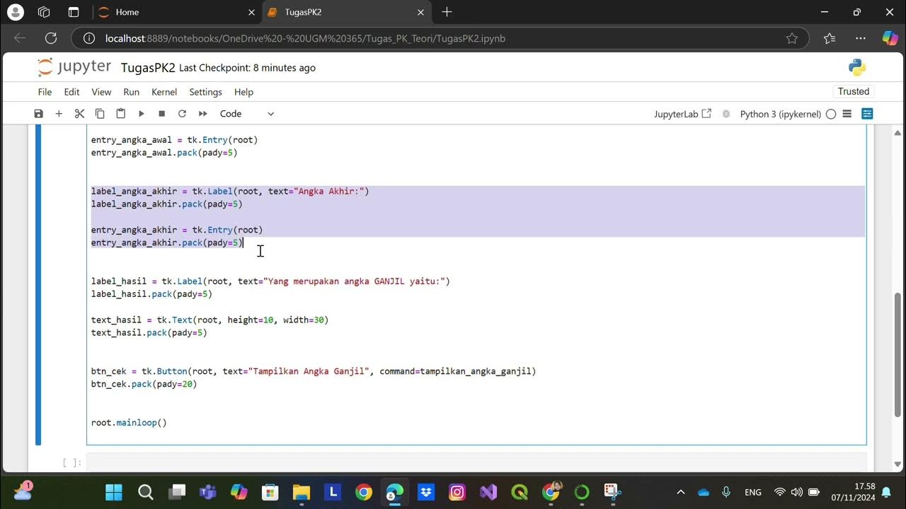 Tugas Mata Kuliah Pemrograman Komputer Membuat Function Procedure Sederhana - YouTube