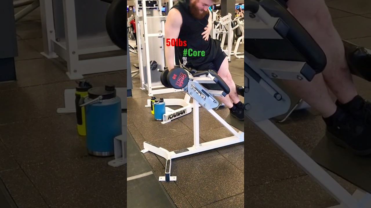 50lbs Side Oblique Crunches (Super-Lite) [Right Side] | #fitness #core ...